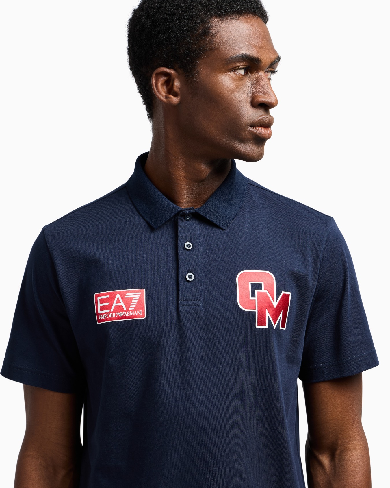 Olimpia Milano Short-sleeved polo shirt in cotton jersey | EA7