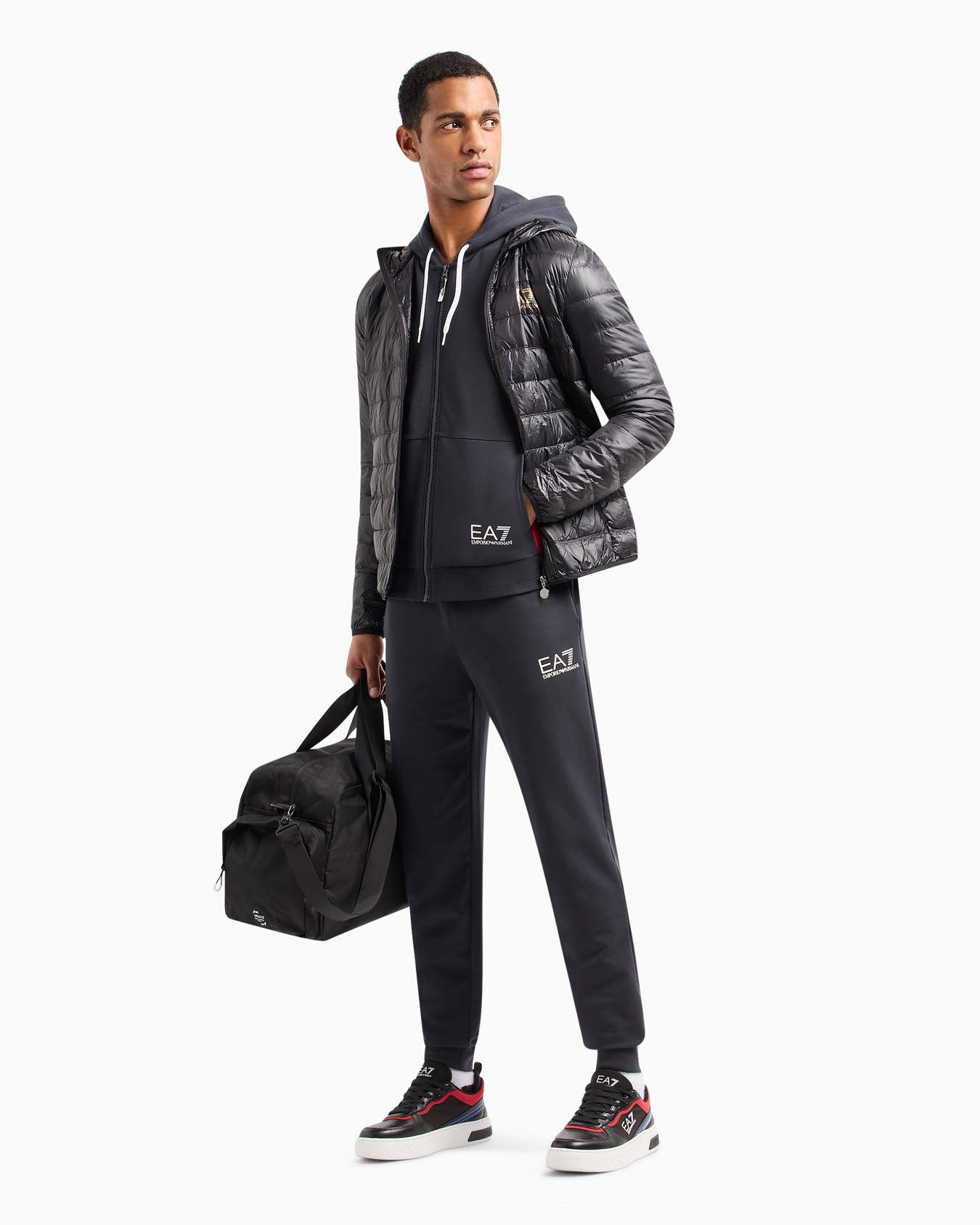 Packable hooded Core Identity puffer jacket | EA7