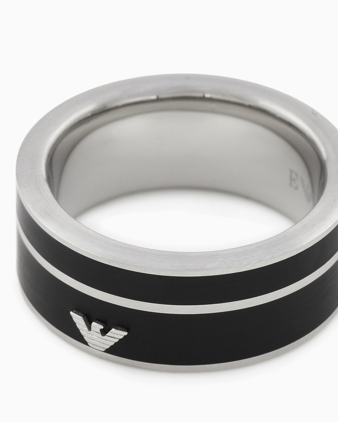 Anillo de acero inoxidable para hombre | Emporio Armani