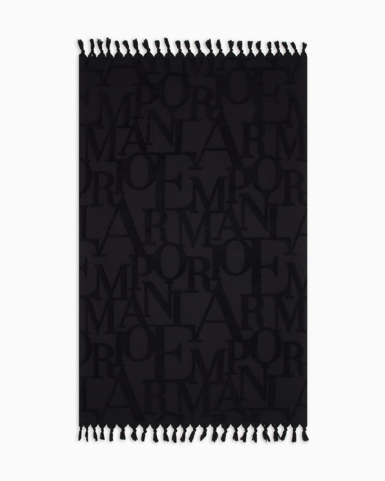 Terry Beach Towel With 3D Bold Logo Emporio Armani Terry Beach Towel With 3D Bold Logo Emporio Armani