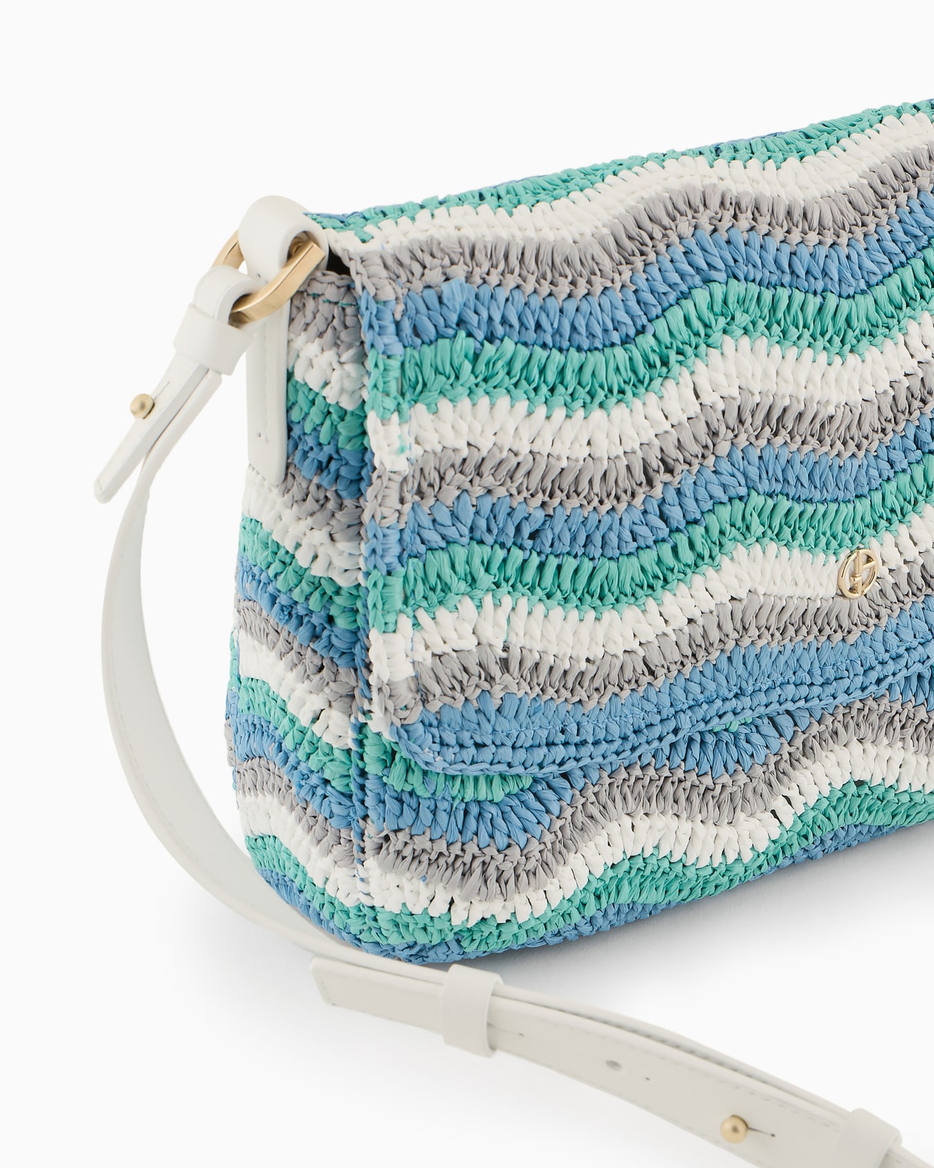 la Prima Soft small in woven raffia and leather | Giorgio Armani