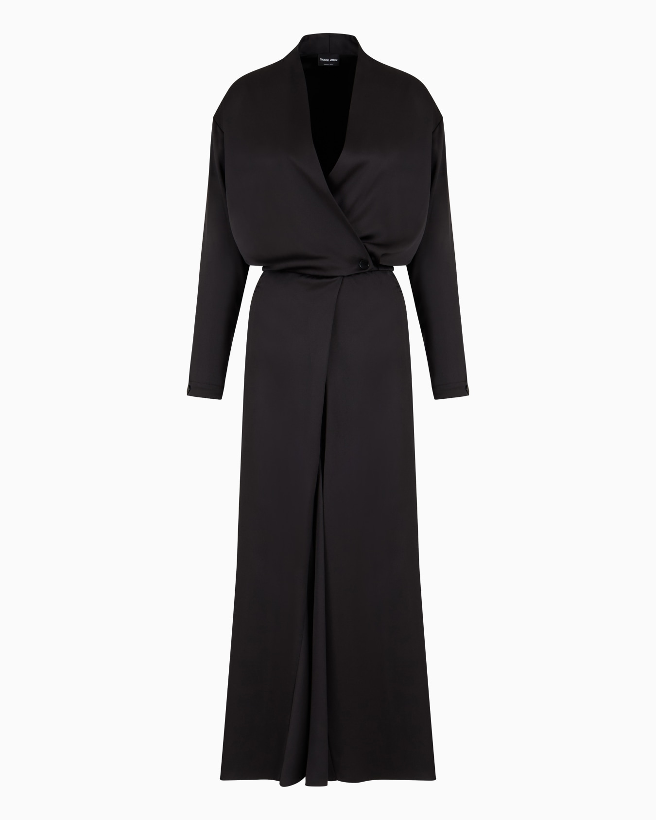 Double-faced silk-satin long dress | Giorgio Armani