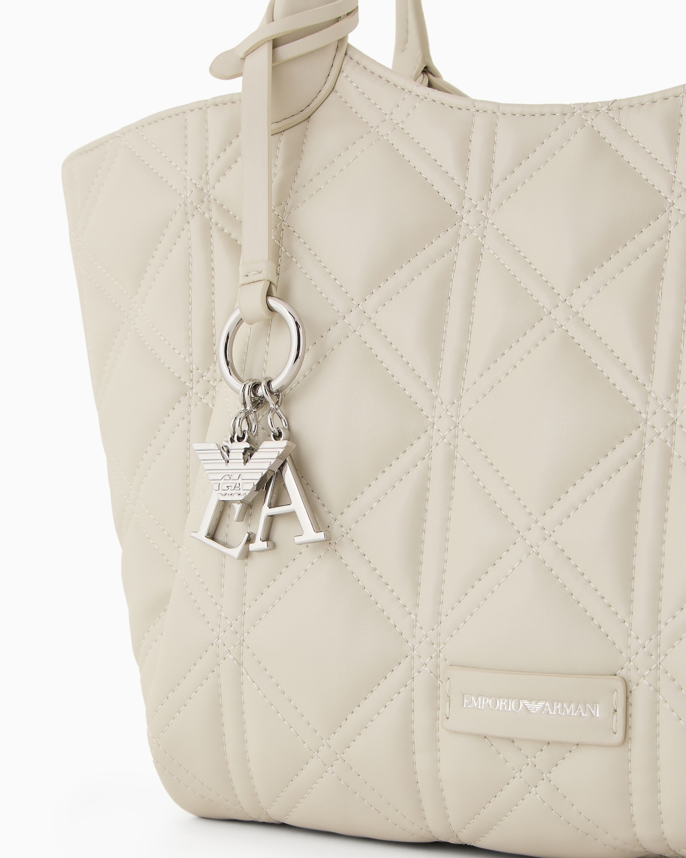 ショッパー キルトナッパレザーエフェクトファブリック製 | Emporio Armani