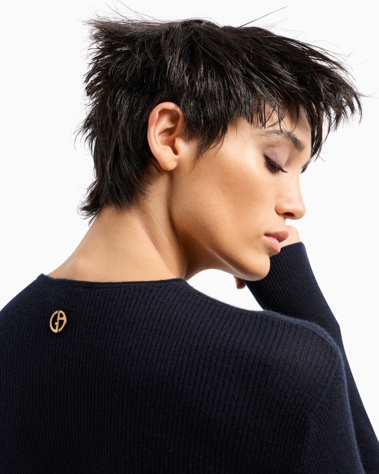 Pull ras-du-cou en pur cachemire | Giorgio Armani