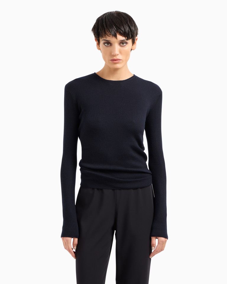 Pull ras-du-cou en pur cachemire | Giorgio Armani