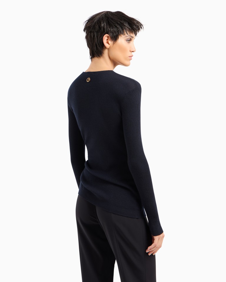Pull ras-du-cou en pur cachemire | Giorgio Armani