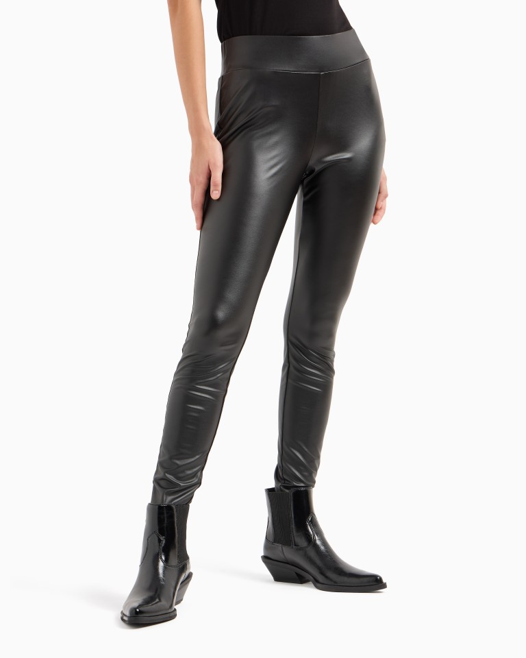 Matte faux leather leggings | Armani Exchange
