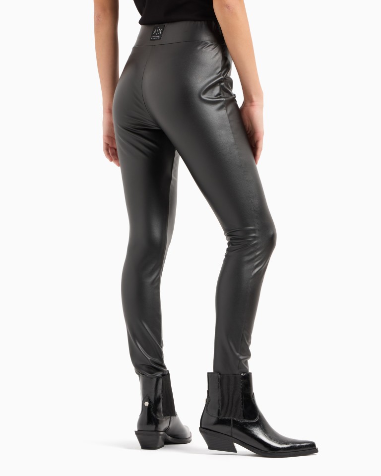 Matte faux leather leggings | Armani Exchange