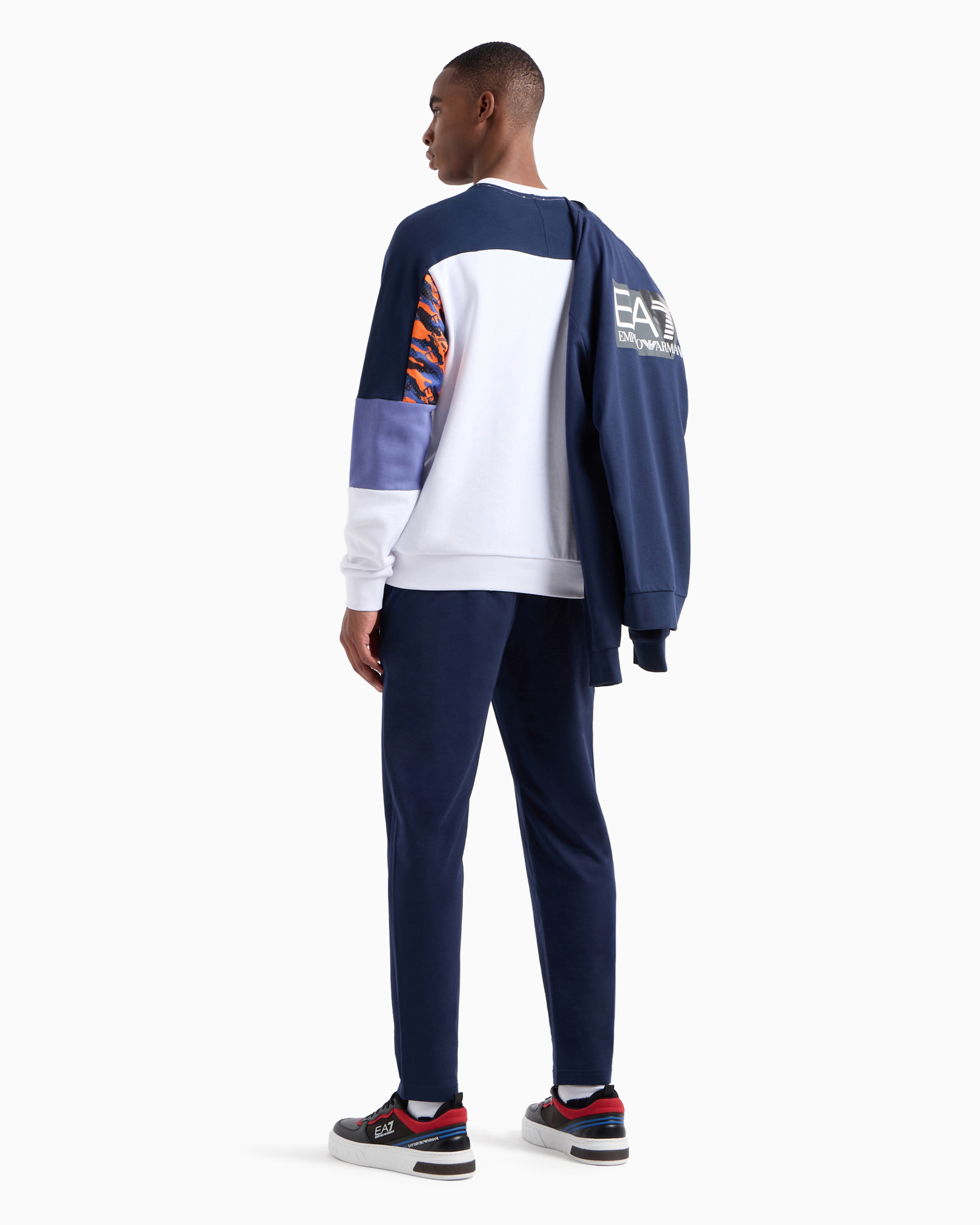 Ea7 visibility cotton tracksuit store