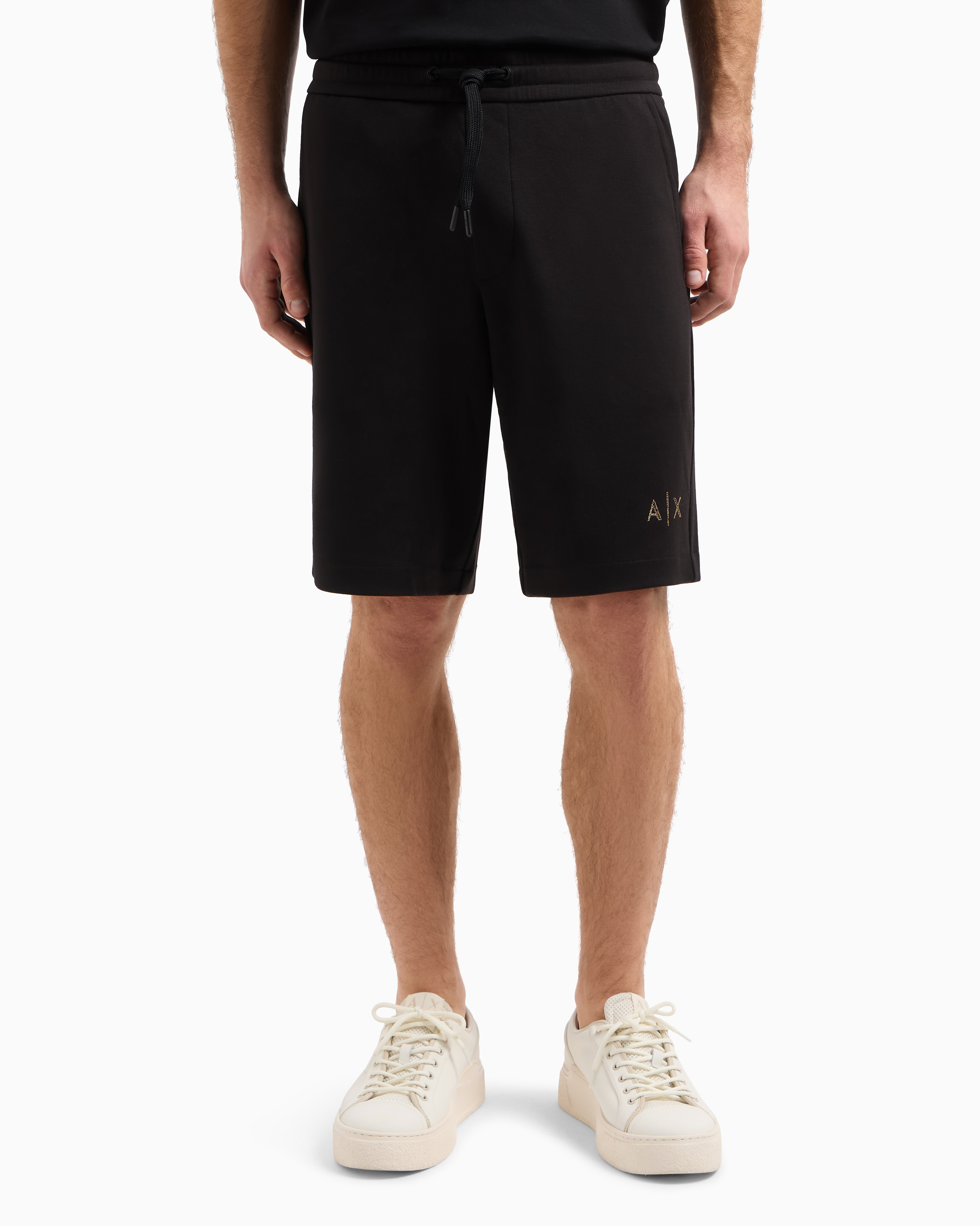 Short sweat avec logo