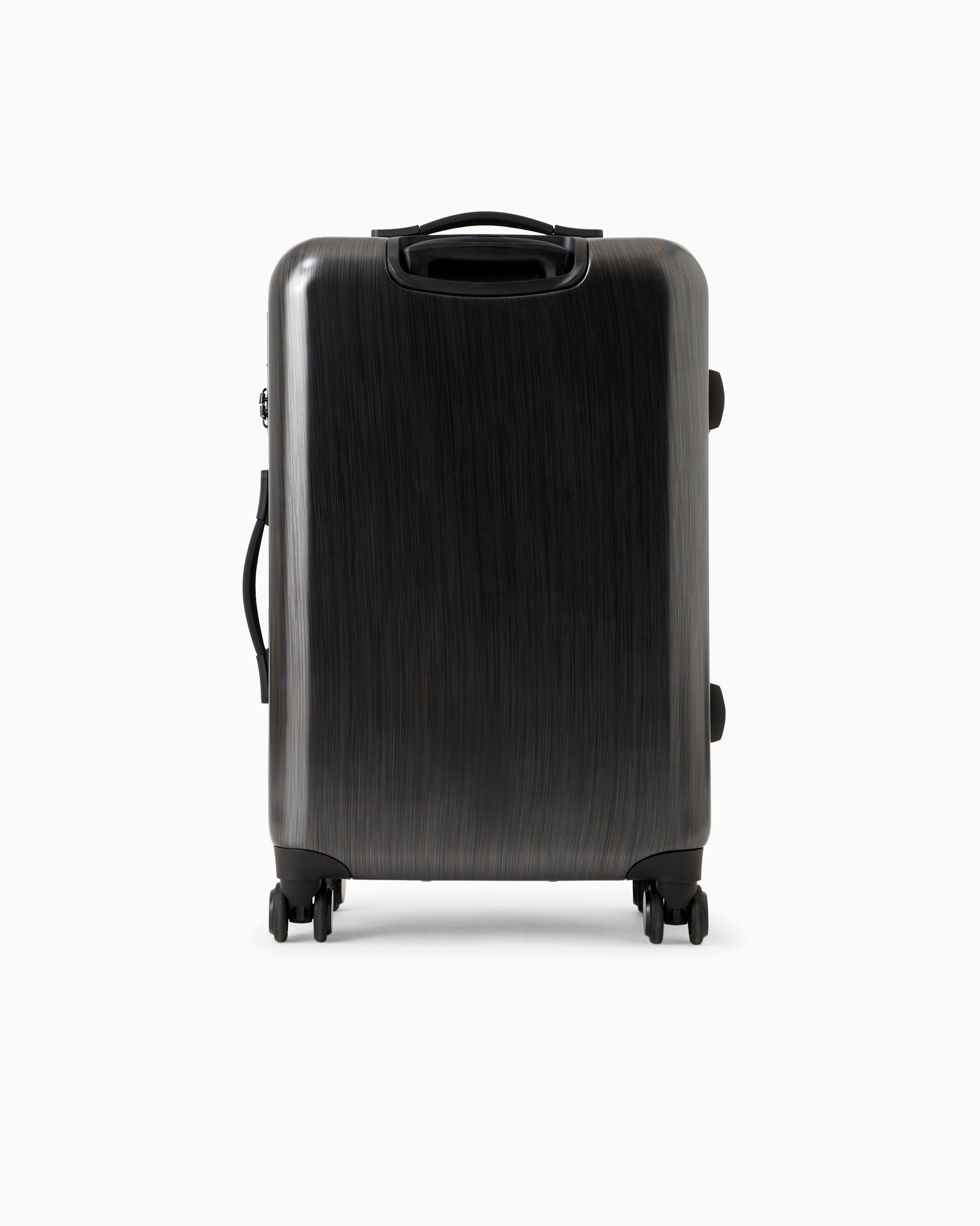 ABS medium trolley suitcase with oversized embossed eagle Emporio Armani